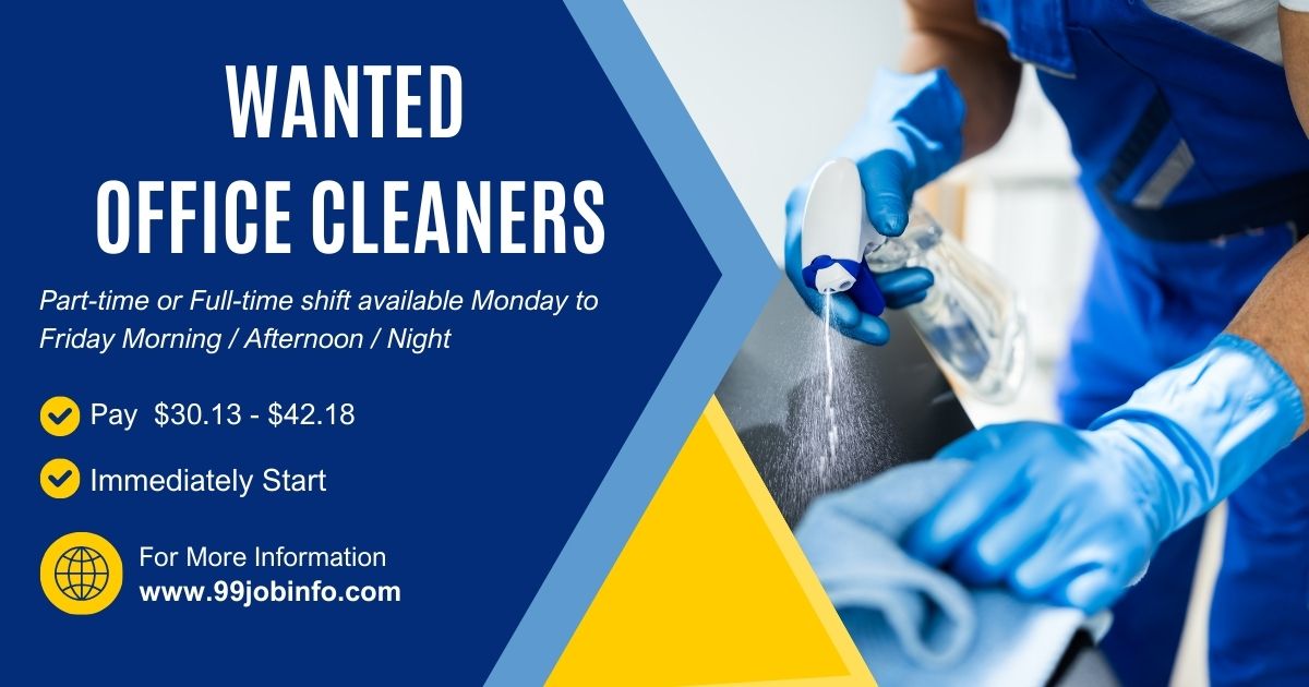 Office Cleaning Job in Sydney Excellent Salary $30.13 - $42.18